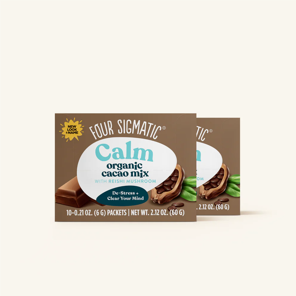 Organic Calm Cacao with Reishi Mushroom 10 Sachets | Organax Ltd